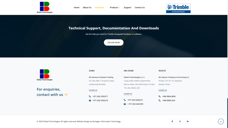 Footer Options | Global Technologies